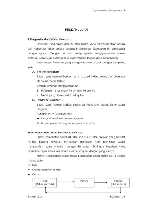 Doc Pengenalan Dan Definisi Flowchart Dokumen Tips