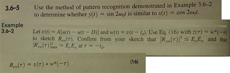 Solved Use The Method Of Pattern Recognition Chegg