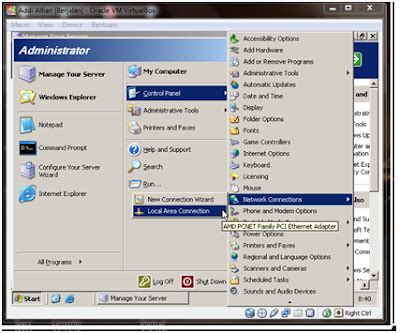 Cara Setting Local Area Connection