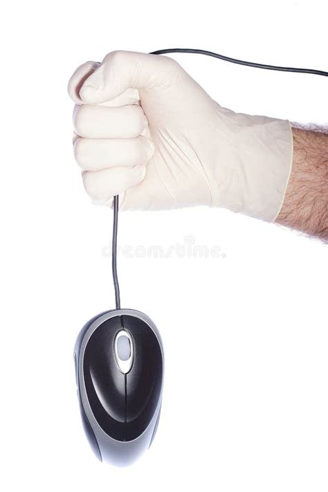 Computer Mouse In Hand Isolated Stock Image Image Of Human Isolated
