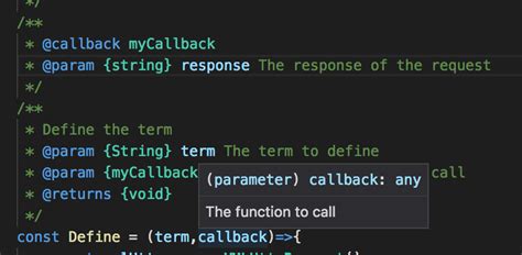 JSDoc Callbacks Unsupported In Node Js Issue 32415 Microsoft