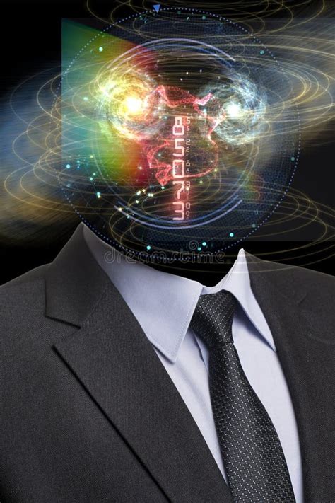 Men Who Have Symbolic Neural Networks Stock Image Image Of Hologram