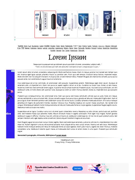 Lorem Ipsum All The Facts Lipsum Generator Pdf