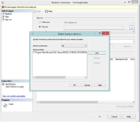 Restore A Database In Sql Server Tech Funda