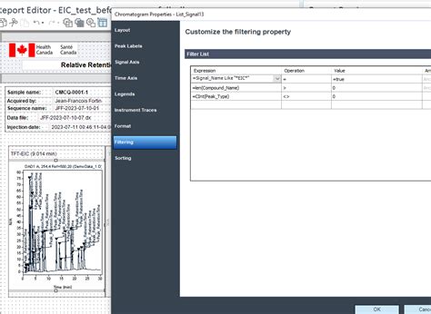EIC Report With Smaller Chromatogram To Reduce The Number Of Pages In The Report Forum