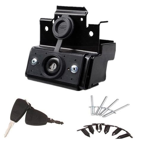 Hood Lock Latch Build Kit Anti Theft Latch Hood Latch Engine Cover Match Key Jeep Wrangler