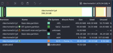 Unable To Reclaim Partition Space Newbies Garuda Linux Forum