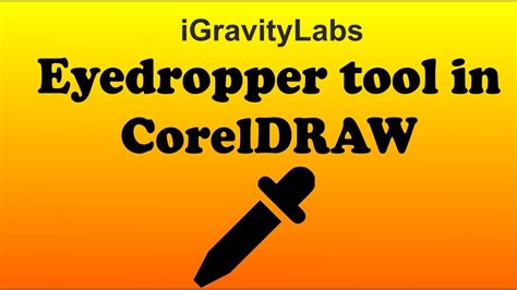 Coreldraw Eyedropper Tool Youtube
