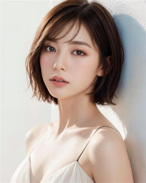 Premium Ai Image Portrait Of Beautiful Japanese Women With White