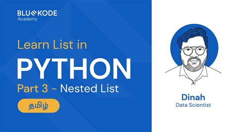 Learn List In Python Tamil Part 3 Nested List Python For Beginners