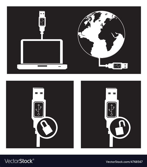 Usb Royalty Free Vector Image VectorStock