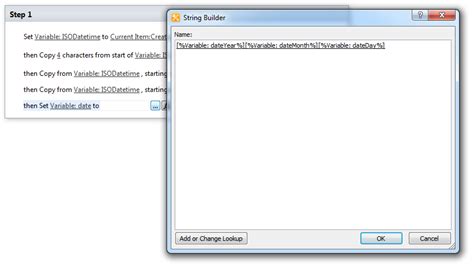 2010 Sharepoint Designer Set Variable Date To String In A Different