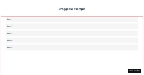 Vue Draggable Example Forked Codesandbox