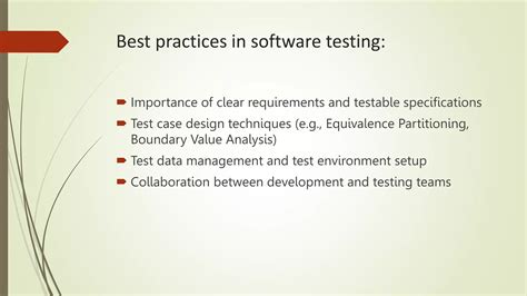 Software Testing And Typespptx