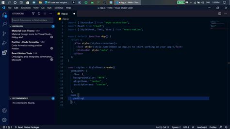 Intellisense Is Not Working In Vs Code Issue Microsoft Vscode React Native Github