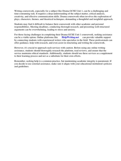 drama gcse unit 1 coursework download free pdf critical thinking