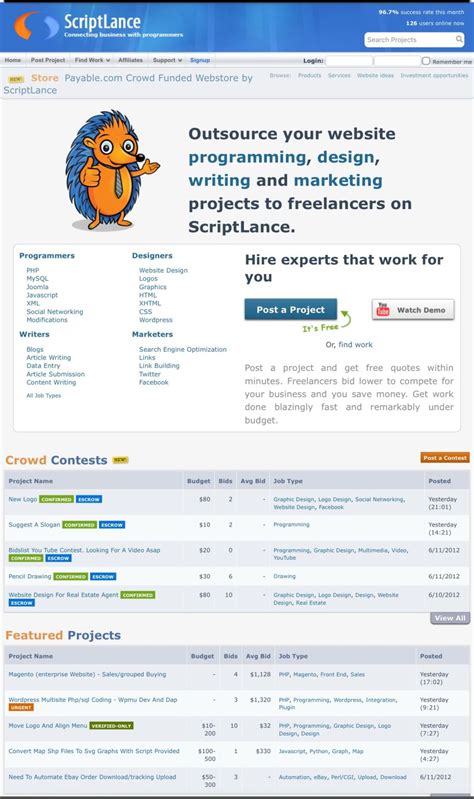 My Web Development Journey Began With Scriptlance You Can Find It On