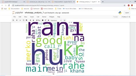Making Wordcloud From Whatsapp Chats In Python Youtube