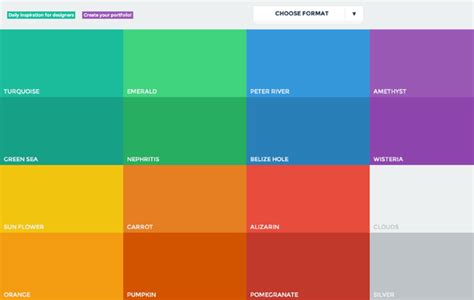 フラットデザインの配色に困ったときに役立ちそうなサイトFlat UI Colors ネタプラス