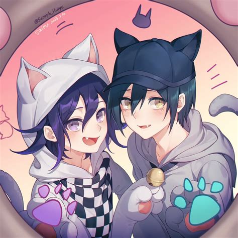 Ouma Kokichi And Saihara Shuuichi Danganronpa And More Drawn By Ewa Seraphhuiyu Danbooru