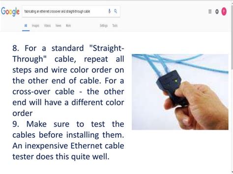 Lesson 1 Creating Ethernet Cable Pptx Computer Networking
