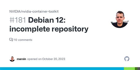 Debian Incomplete Repository Issue NVIDIA Nvidia Container Toolkit GitHub