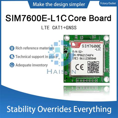 Simcom Haisen Core 4g Lte Cat1 Gnss Development Board Module Modem Sim7600e L1c Sim7600 Shopee