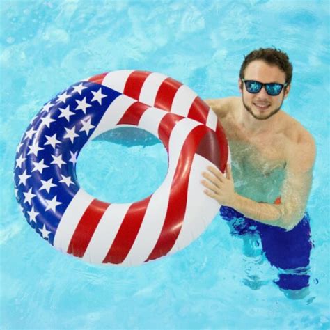 Swimline 36 Inch Inflatable American Flag Swimming Pool Tube Float 12 Pack 12 Piece Fred Meyer