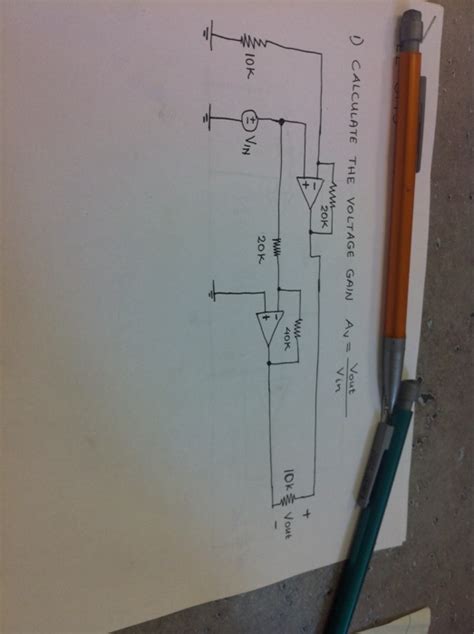 Solved Calculate The Voltage Gain A V V Out V In Chegg Com