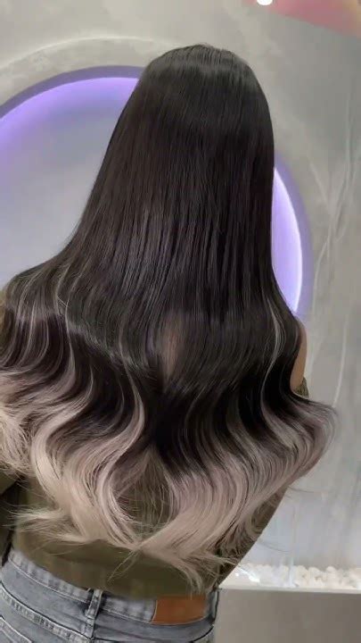 단발 투톤붙임머리 어때요~ 인기 있는 애쉬그레이 컬러🤍 Music 붙임머리 붙임머리잘하는곳 투톤염색 Youtube