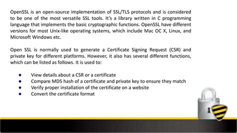Types Of Ssl Commands And Keytool Ppt