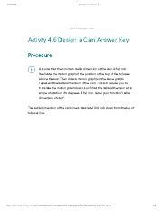 Activity 4 6 Answer Key Introduction To Engineering Design Teacher Pdf 3 29 2020 Activity 4