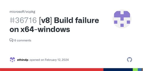 V8 Build Failure On X64 Windows Issue 36716 Microsoft Vcpkg GitHub