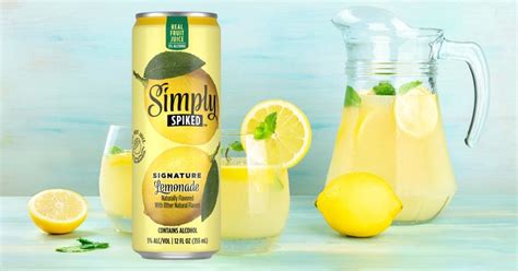 Simply Spiked Lemonade Hard Seltzer Review Signature Lemonade