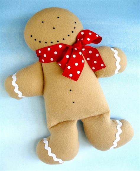 Christmas Gingerbread Man Toy Sewing Pattern Pdf Epattern Etsy