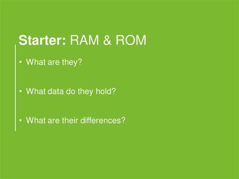 12 Memory And Storage Units Of Memory Slides Computer Science Docsity