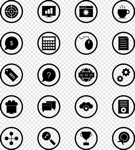 Set Of Seo Search Engine Optimization Icons Png Pngwing
