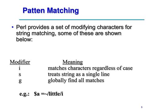 Ppt Perl Beyond The Basics Regular Expressions Subroutines And Objects In Perl Powerpoint