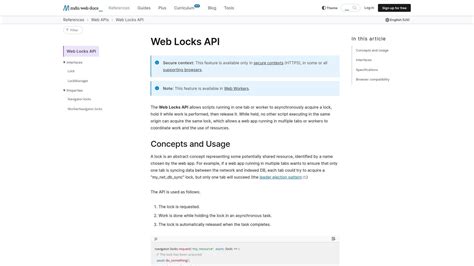 Api Web Locks Menyelesaikan Masalah Keadaan Perlumbaan Token Segar