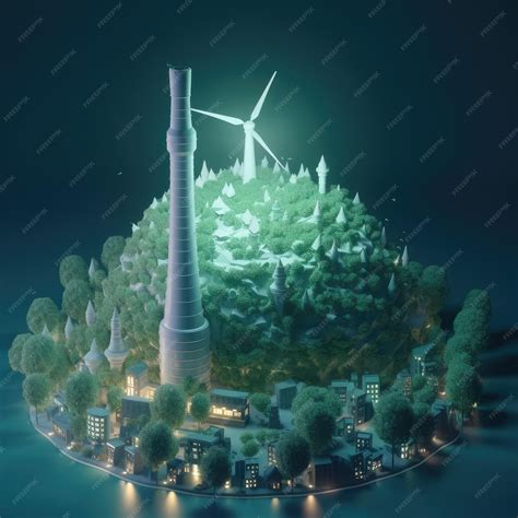 Premium Photo Green Eco Friendly And Save Energy City Concept Design Cityscape Of Environment