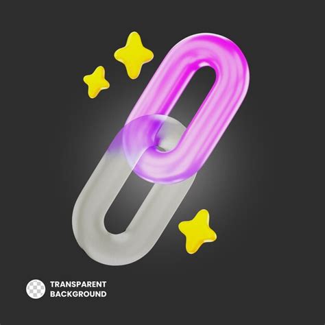 Premium Psd Link 3d User Interface Icon