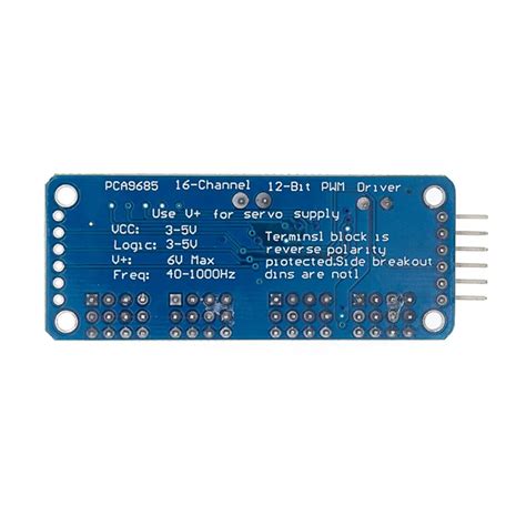 Módulo Controlador Pwm De 16 Canales Pca9685 Aa217