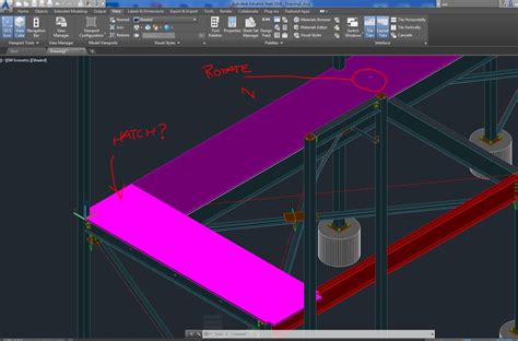 Solved How To Rotate Grating Bearing Bars And Hatching Autodesk Community
