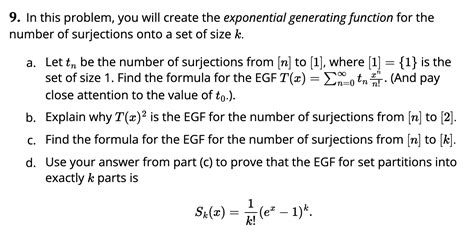 9 In This Problem You Will Create The Exponential