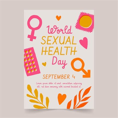 Free Vector Hand Drawn World Sexual Health Day Vertical Flyer Template