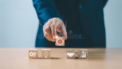 Businessman Setup Objective Plan Action Target Stock Image Image Of Welcome Start 300083333
