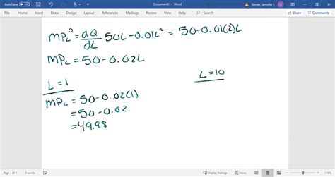 Solved A Firms Production Function Is Q 50 L 0 01 L 2 Where L Denotes The Size Of The Workforce
