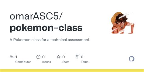 Github Omarasc5pokemon Class A Pokemon Class For A Technical Assessment