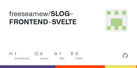 Github Freeseamewslog Frontend Svelte