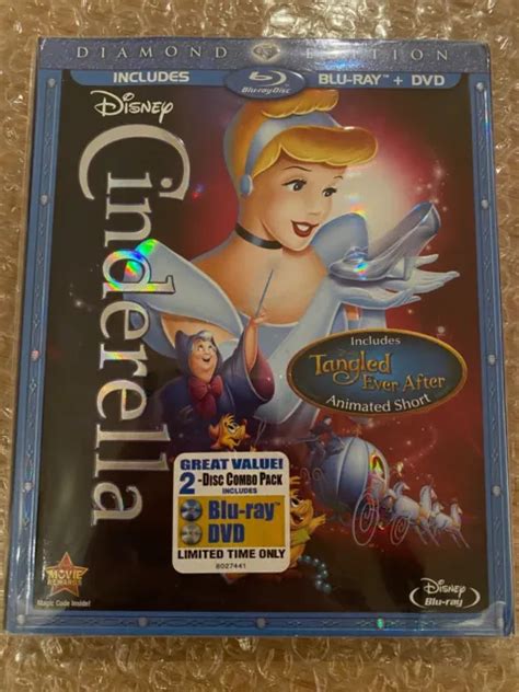Cinderella Diamond Edition Blu Ray Dvd Oop Limited Slip Cover Disney Vault Eur Picclick Fr